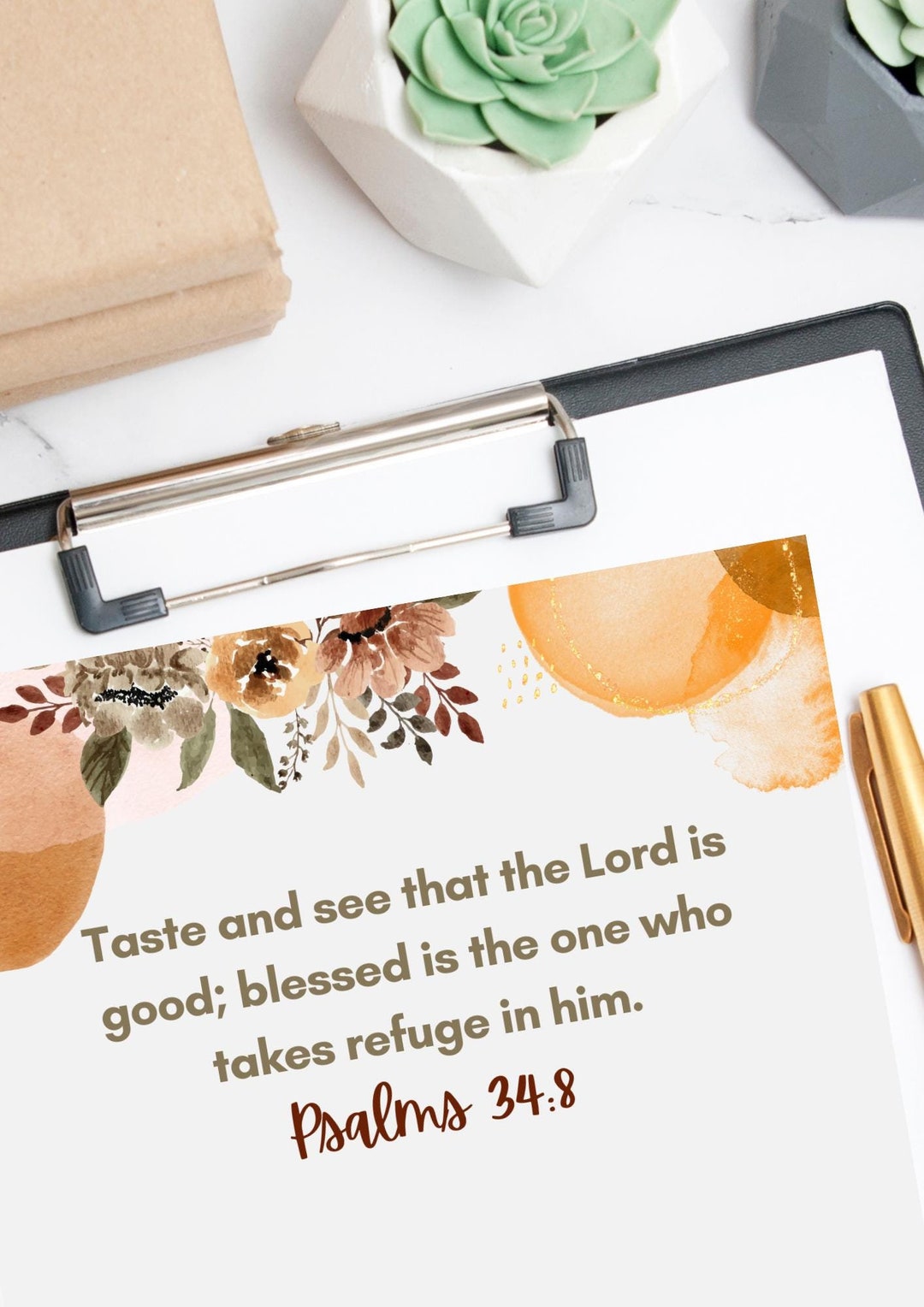 Psalms 34 8 Taste and See That the Lord is Good Digital Download Page ...