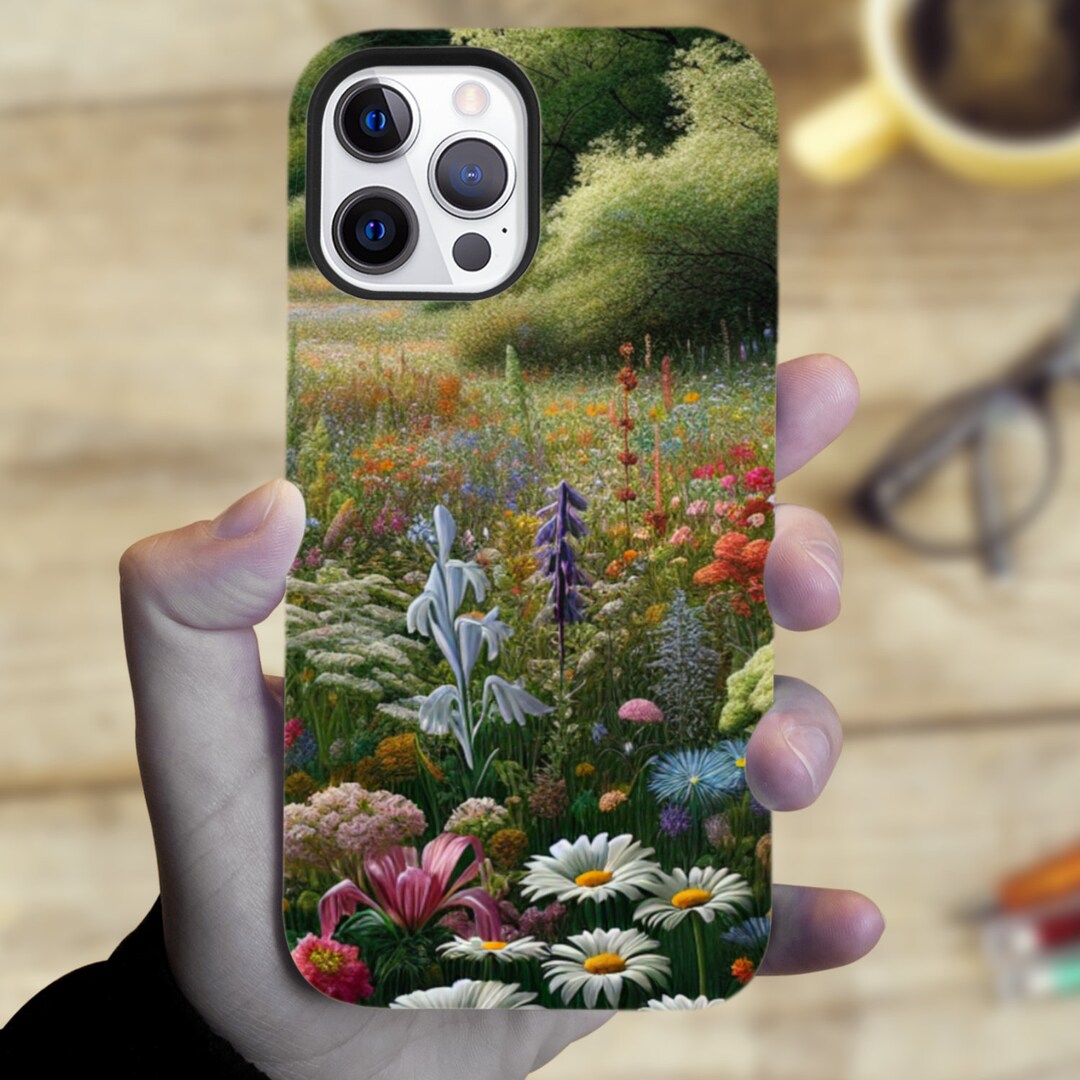 Cottagecore Wild Meadow Flower Field Daisy Lupin Iris Floral Vintage ...