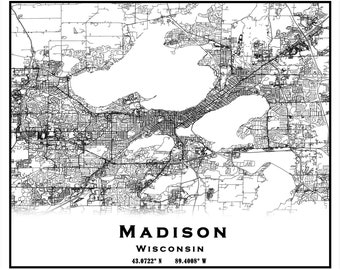 1867 Panoramic Map of Madison Wisconsin - Etsy