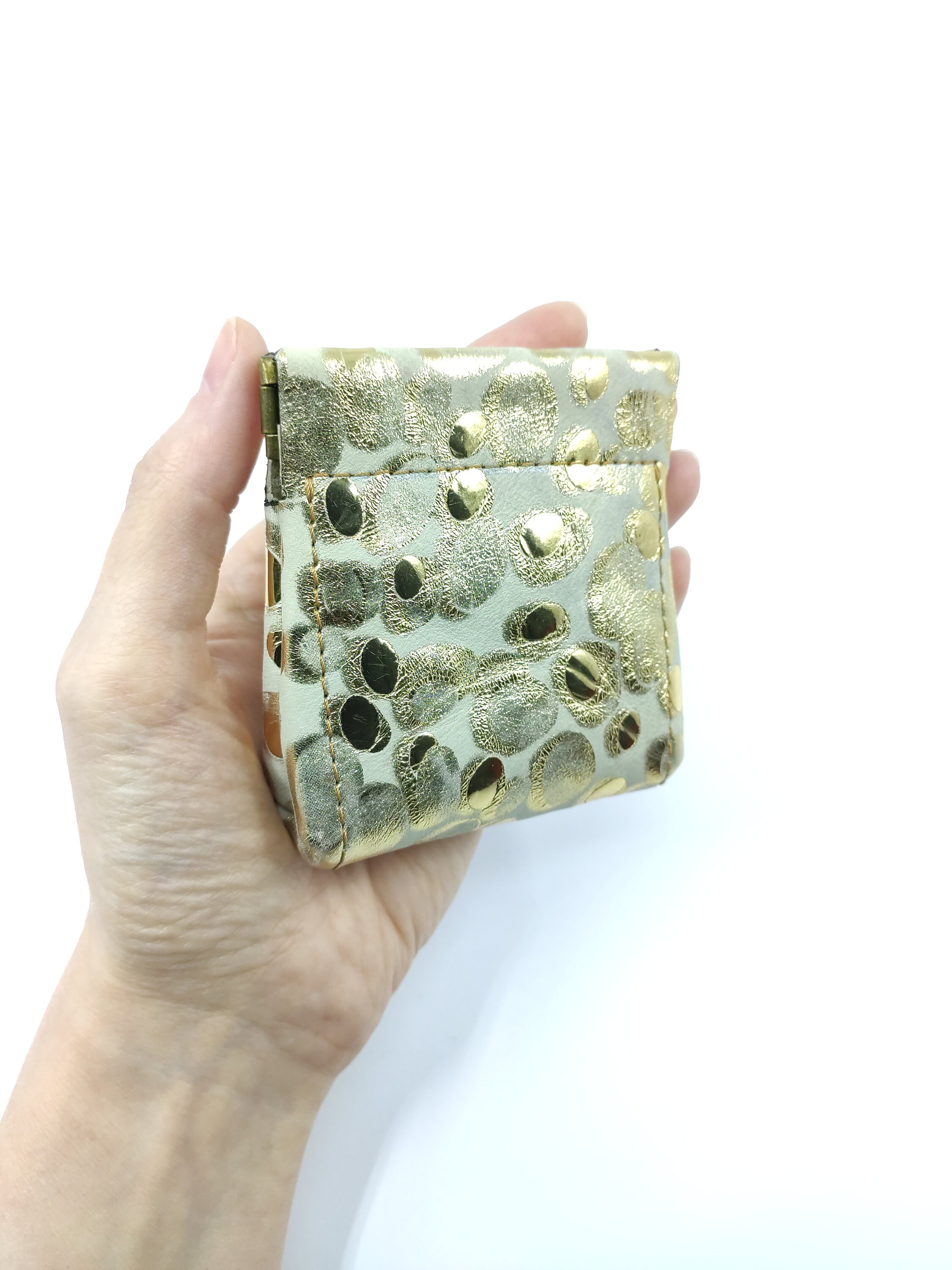 Real Leather Coin Purse, Coin Pouch, Squeeze Coin Wallet, Mini Travel ...