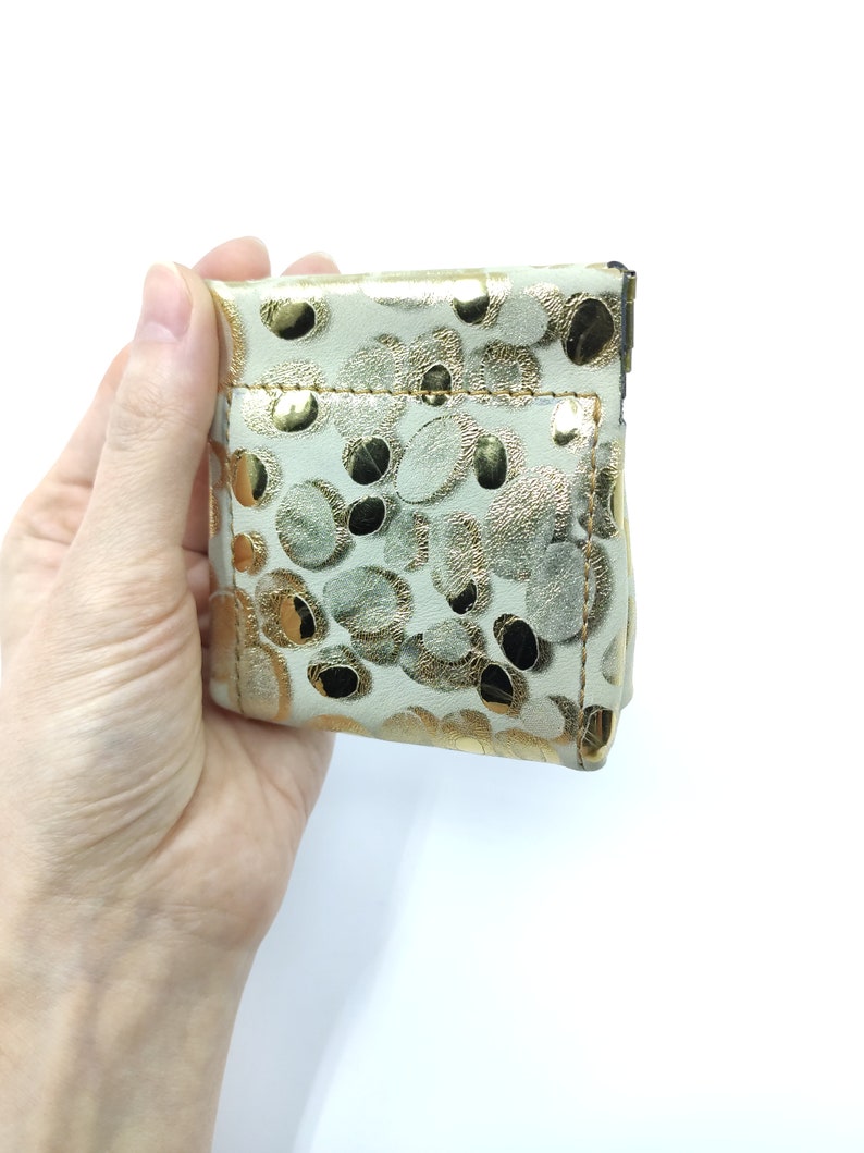 Real Leather Coin Purse, Coin Pouch, Squeeze Coin Wallet, Mini Travel ...