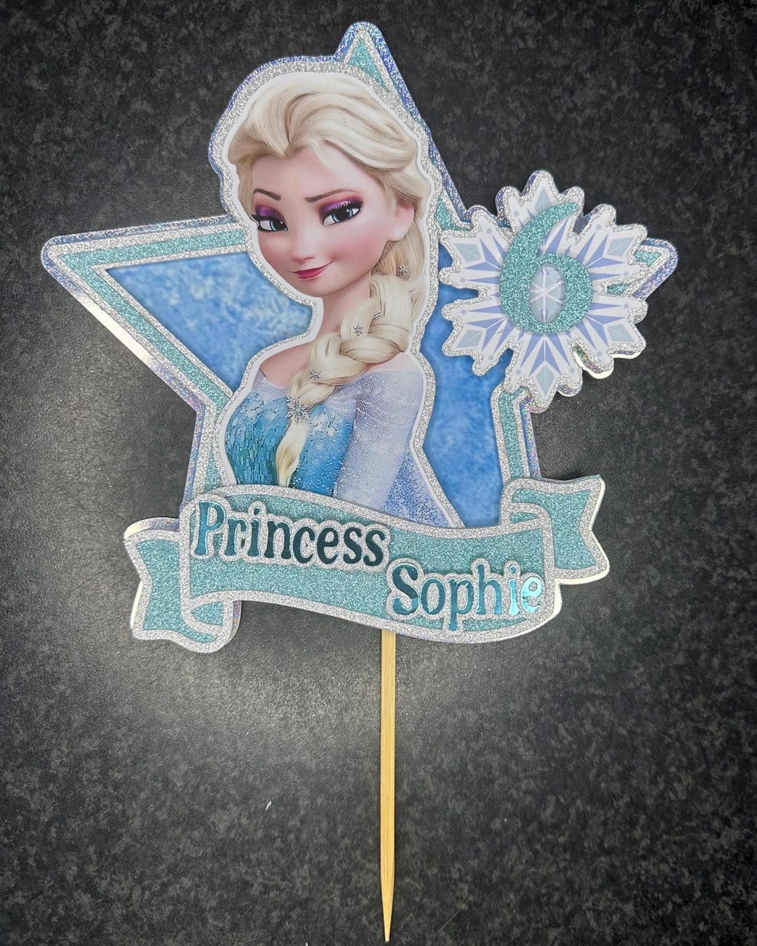 Custom Frozen Themed Cake Topper Set Elsa Themed Perfect for Frozen ...