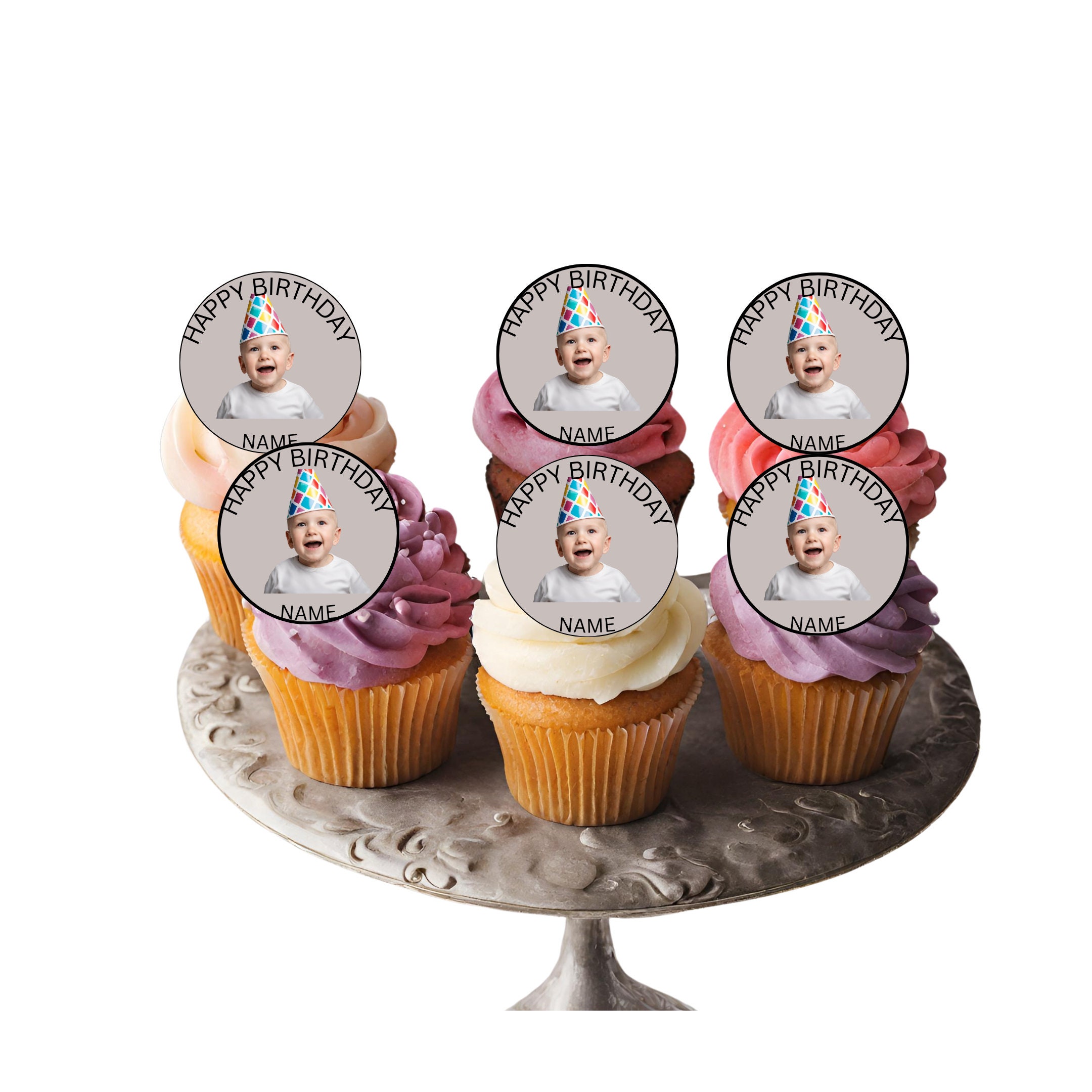 Personalised Edible Cake Topper Premium Icing Sheet Print Wafer Paper ...