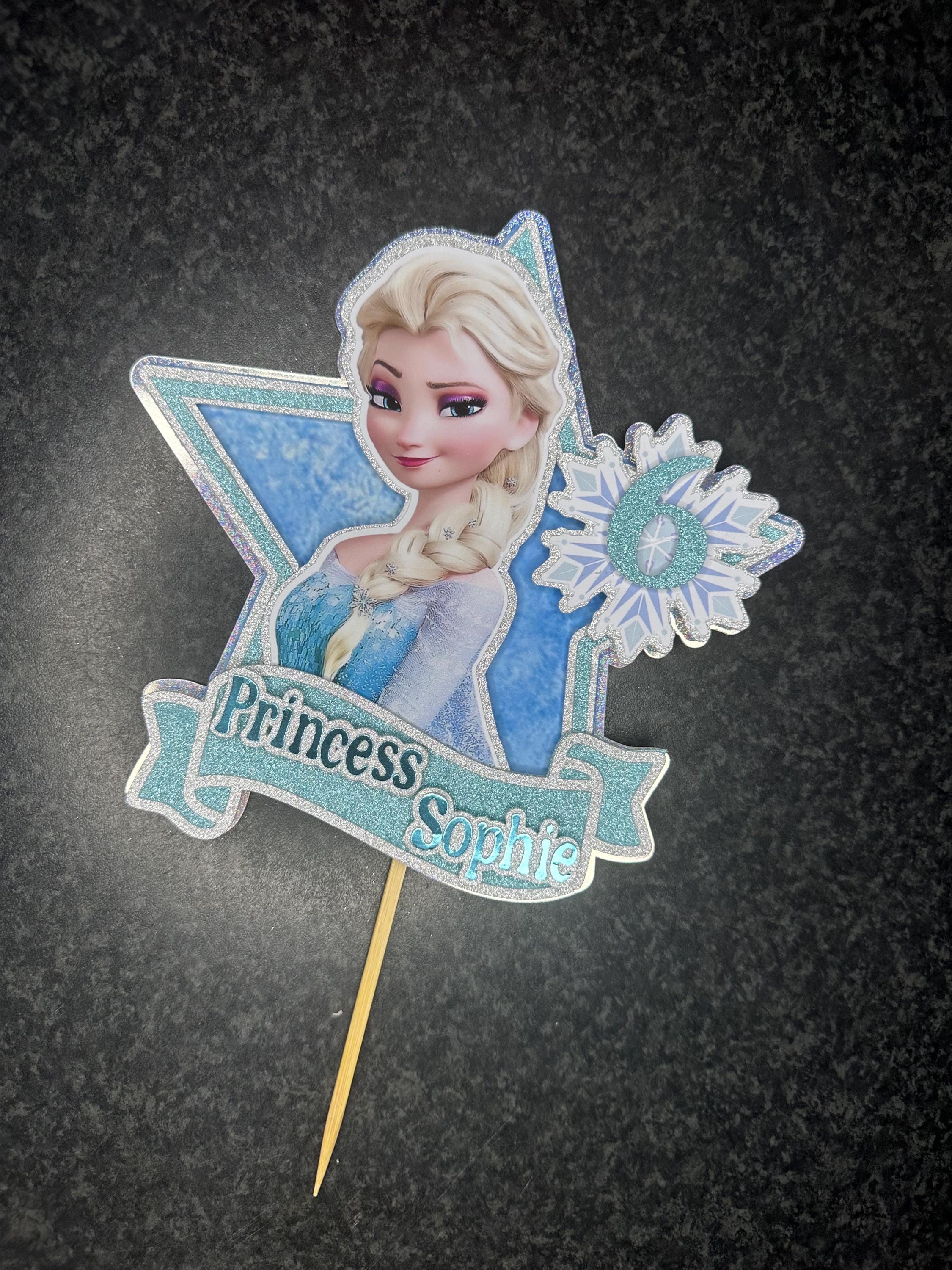 Custom Frozen Themed Cake Topper Set Elsa Themed Perfect for Frozen ...
