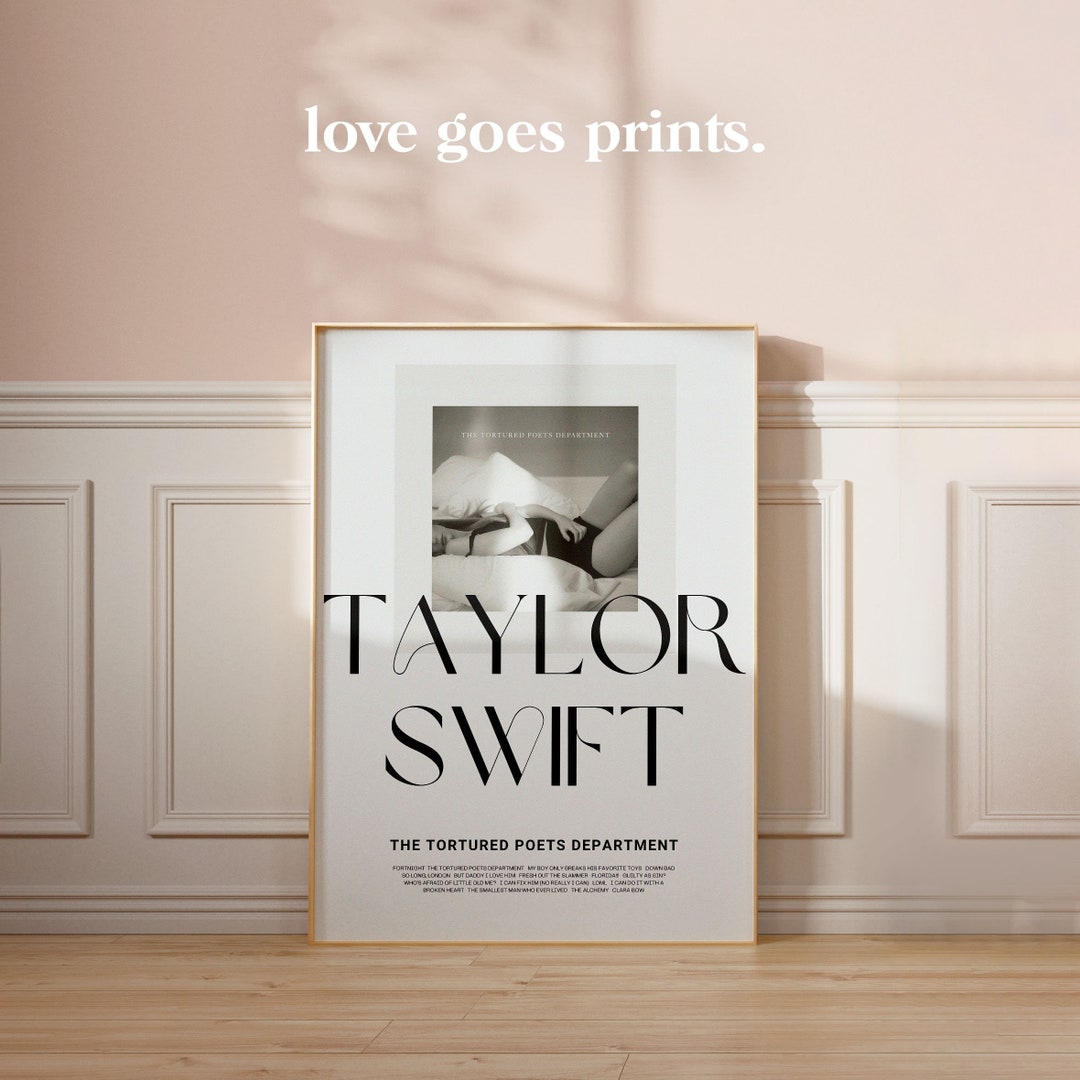 TAYLOR SWIFT TTPD Album Cover Art Print Printable Poster Wall Art Pop ...