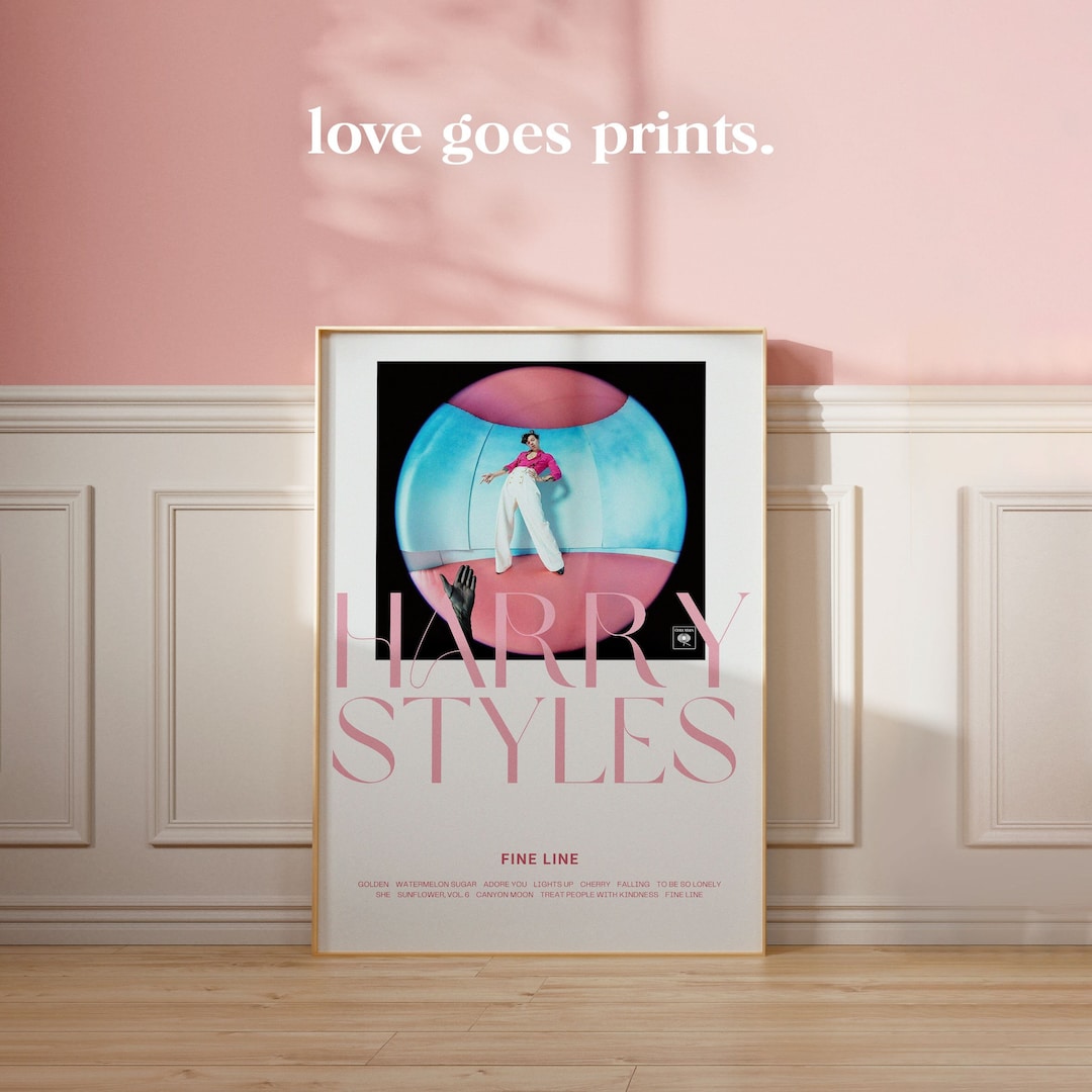 HARRY STYLES Fine Line Album Cover Art Print Printable Poster Wall Art ...
