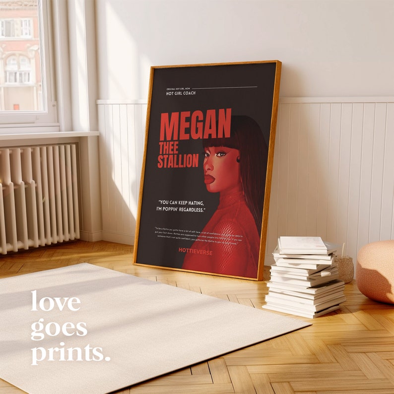 MEGAN THEE STALLION Printable Poster Vintage Movie Poster Wall Art ...