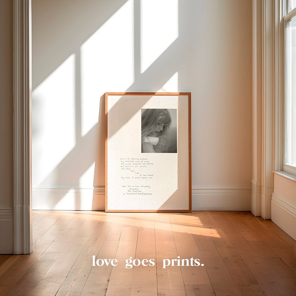 The Tortured Poets Department TTPD Taylor Poster, Taylor Home Decor ...
