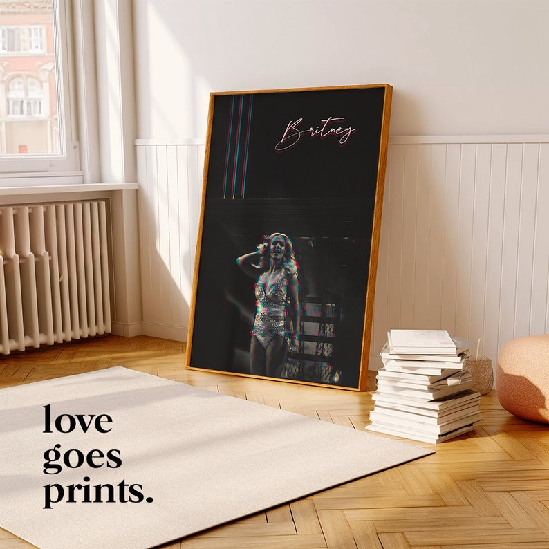 BRITNEY SPEARS Printable Poster Exclusive Unique Concert Photograph ...