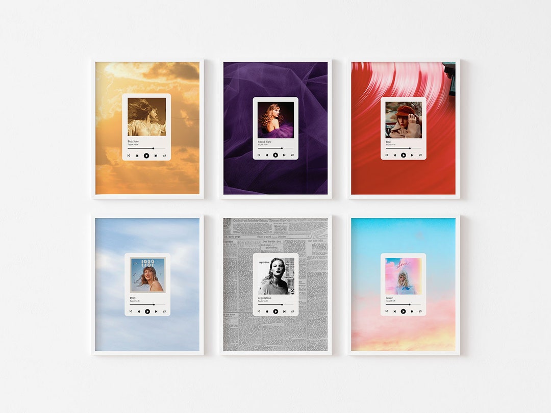 ALL ALBUMS POSTER Set Taylor Swift Album Art Bundle Wall Art Digital ...