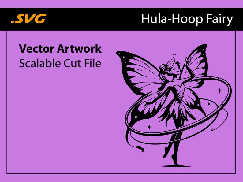 Hula Hoop Fairy Vector Art / Cut File .svg File Format - Etsy