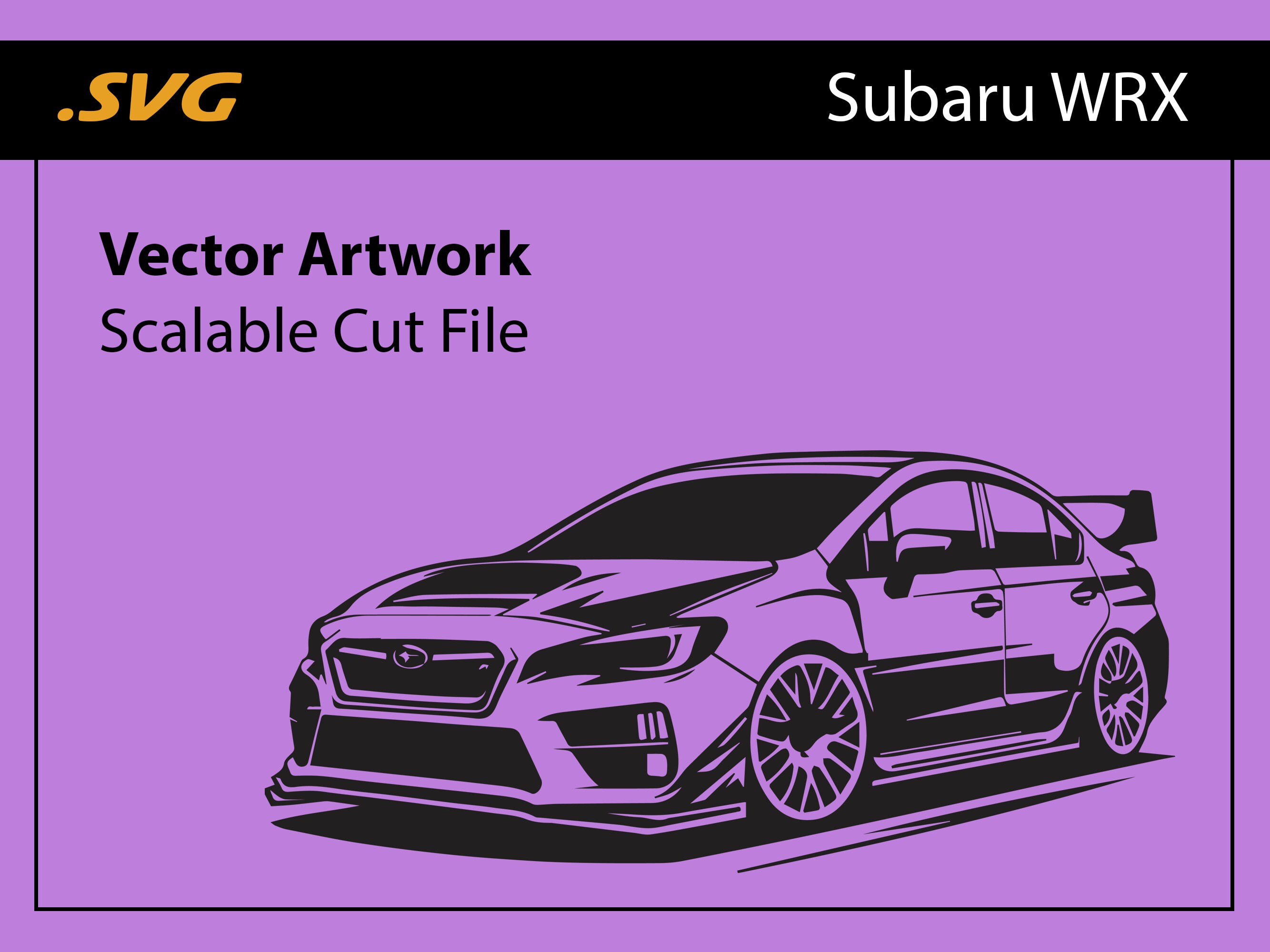 Subaru WRX Vector Illustration / .svg Cut File - Etsy