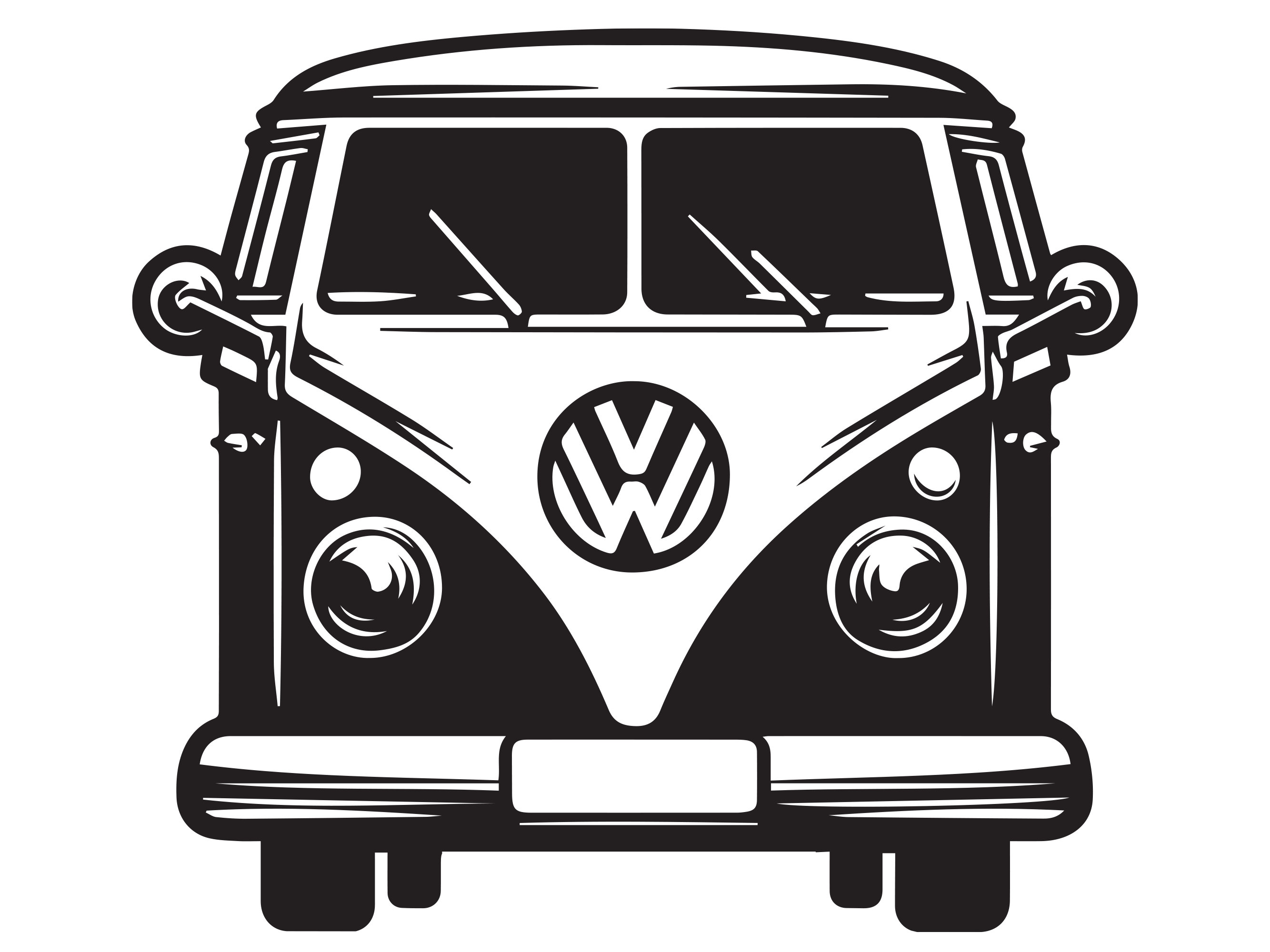 VW Bus Vector .svg Cutfile - Etsy