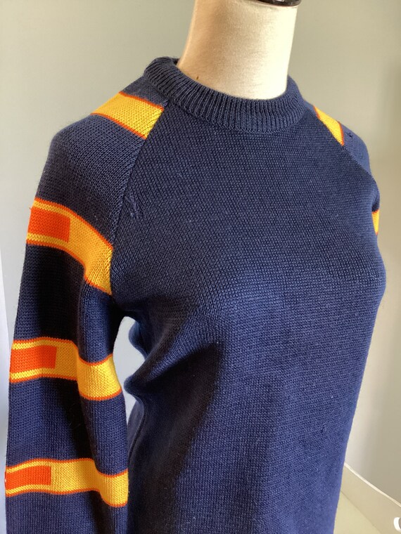 Vintage Jonathan Richards 100% virgin wool navy blue … - Gem
