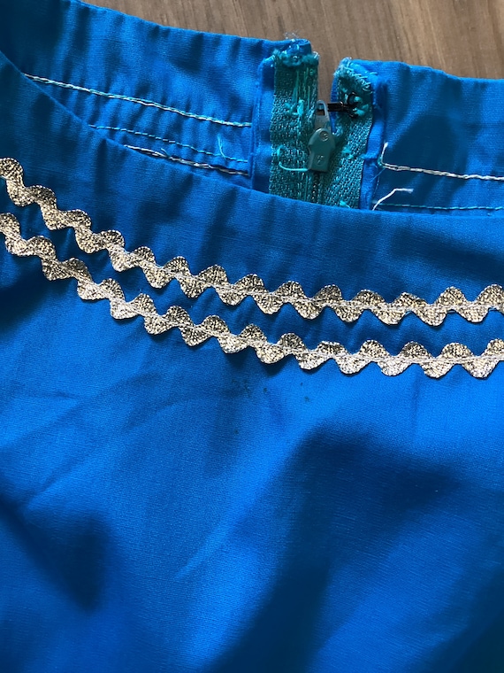 Vintage western ric rac puff sleeve patio dress - Gem