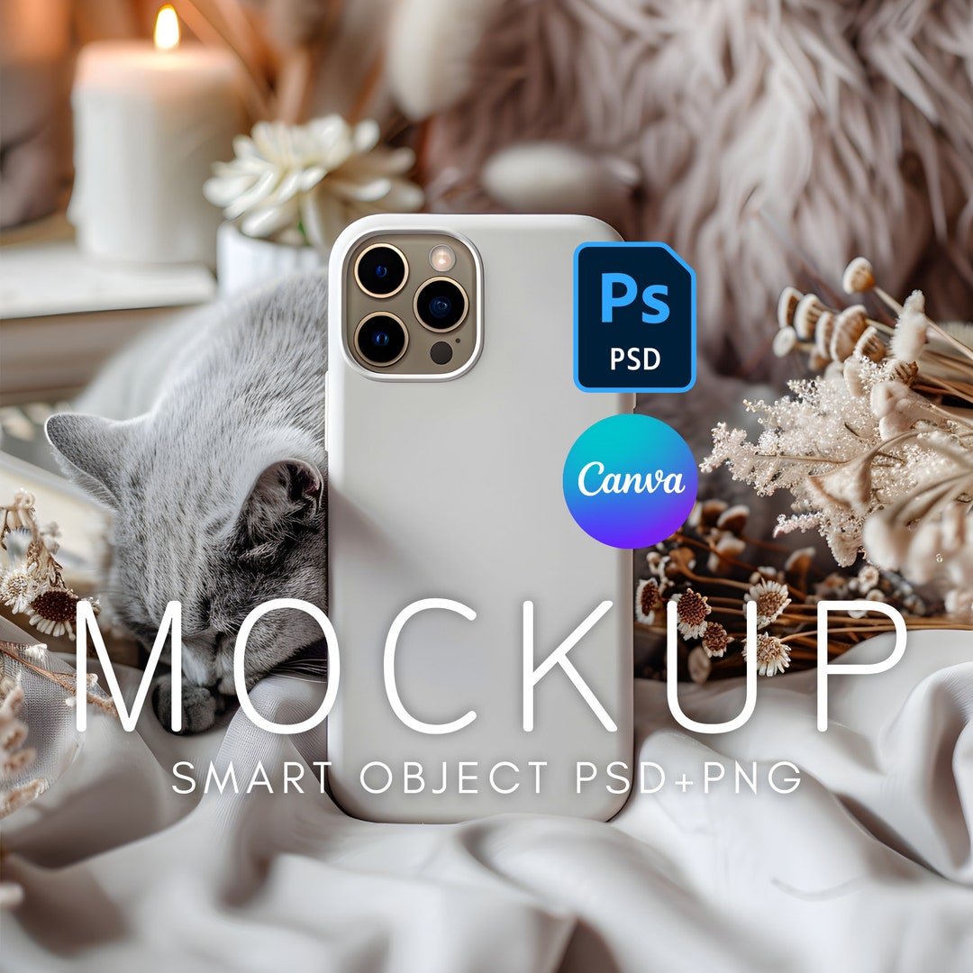 IPhone 15 Pro Max Case Mockup, iPhone Case Template, PSD Mockup, Canva ...