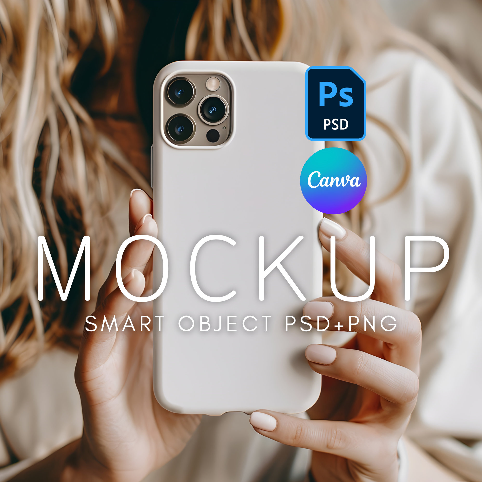 IPhone 15 Pro Max Case Mockup, iPhone Case Template, PSD Mockup, Canva ...