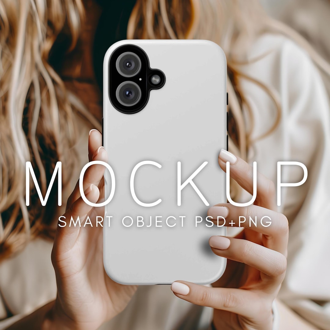 IPhone 16 Case Mockup, iPhone Case Template, PSD Mockup, Canva Phone ...