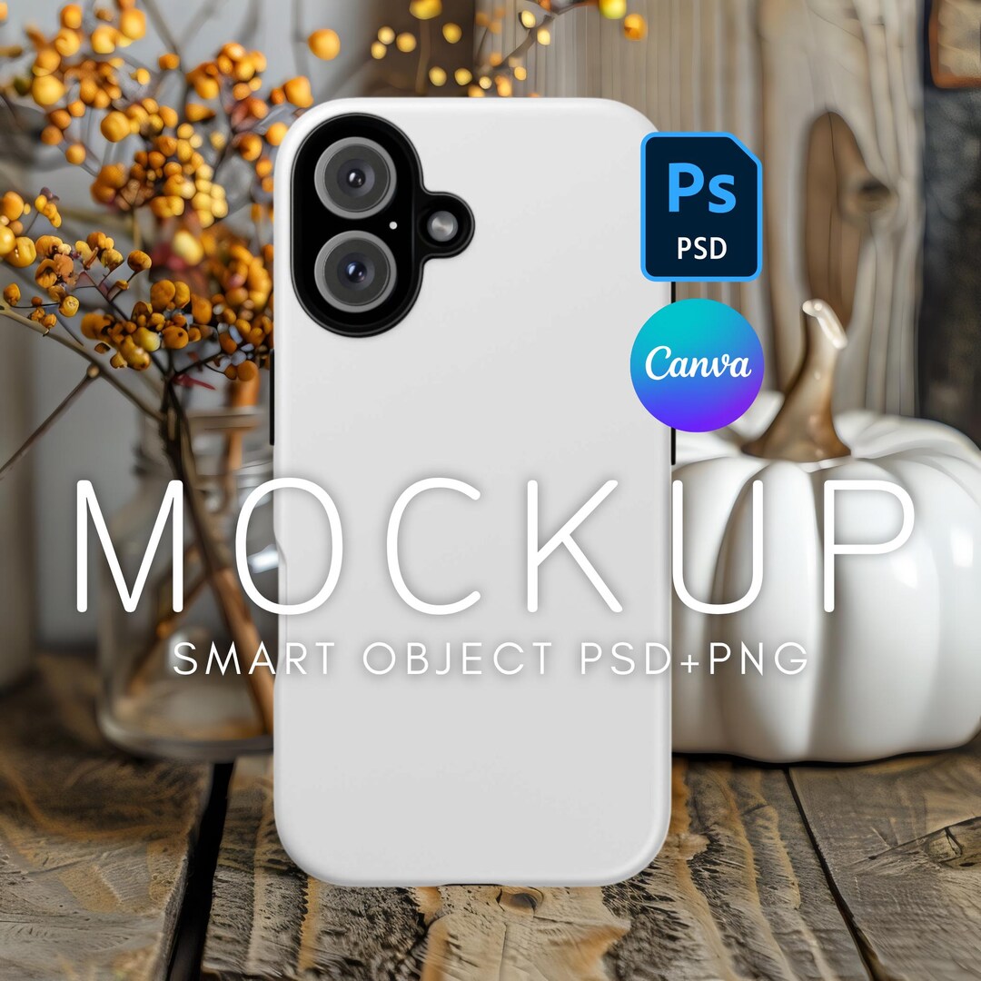 IPhone 16 Case Mockup, iPhone Case Template, PSD Mockup, Canva Phone ...