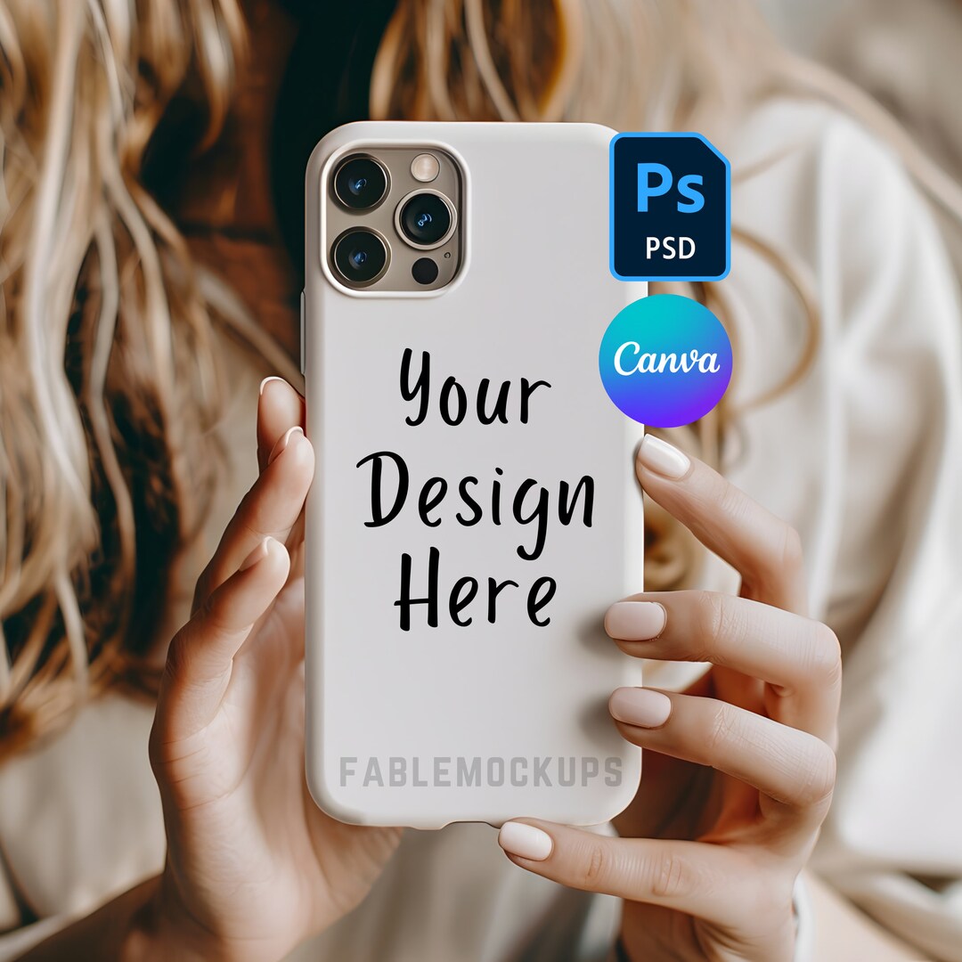 IPhone 15 Pro Max Case Mockup, iPhone Case Template, PSD Mockup, Canva ...
