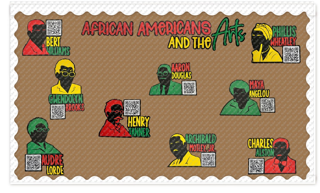 Black History Bulletin Board African Americans and the Arts Secondary ...