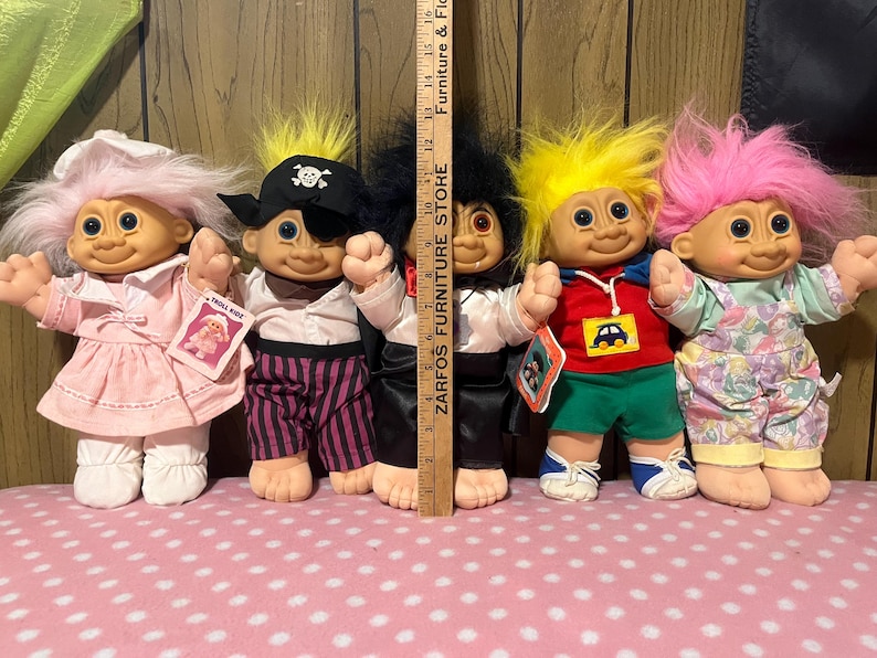 Vintage 1990’s Russ Troll Kidz Ace Treasure Trolls Soft Body Doll Plush ...
