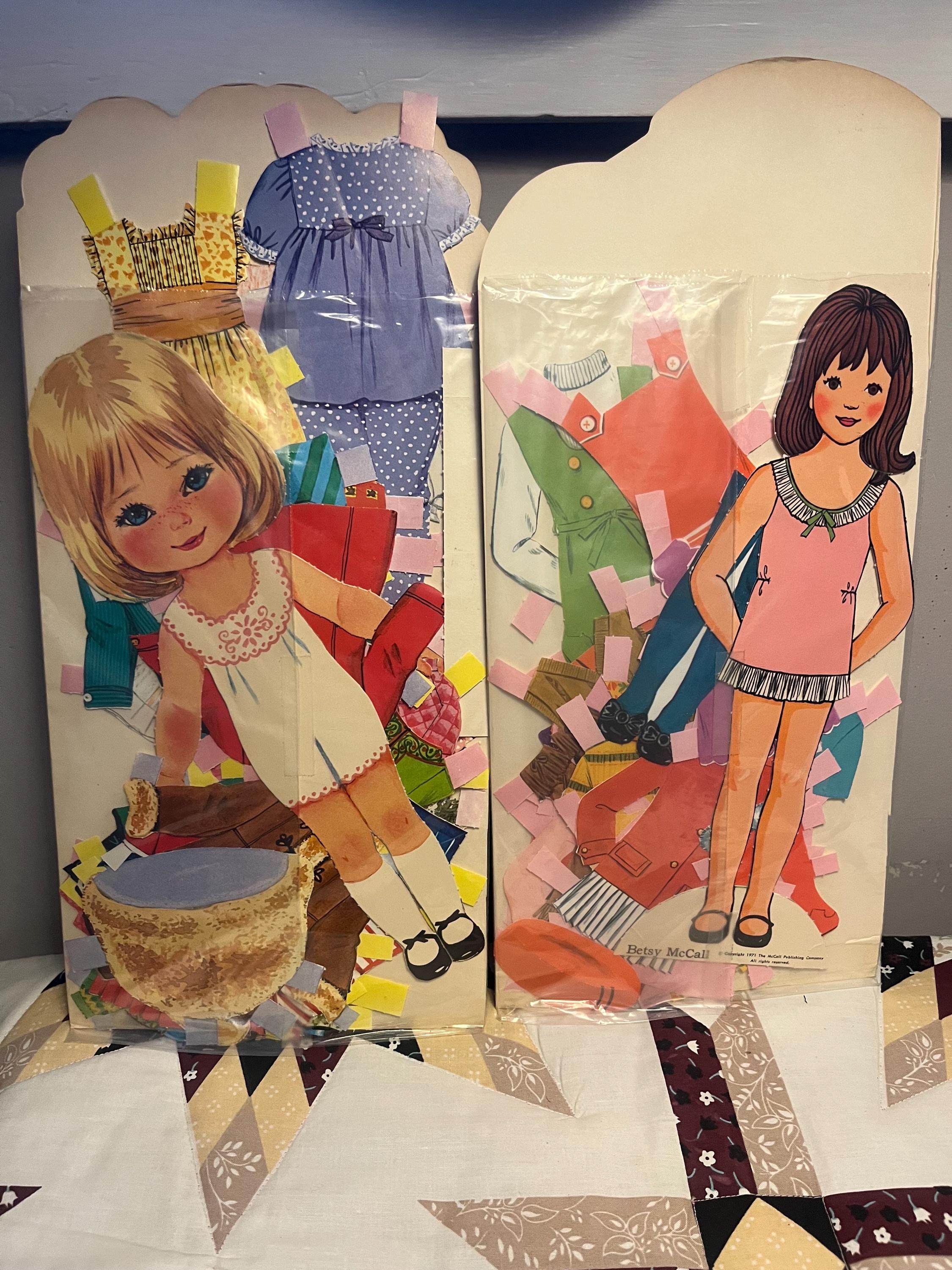 3 1960s 1970s Whitman Paper Doll Books Uncut & Cut Retro Fashion Dolls ...