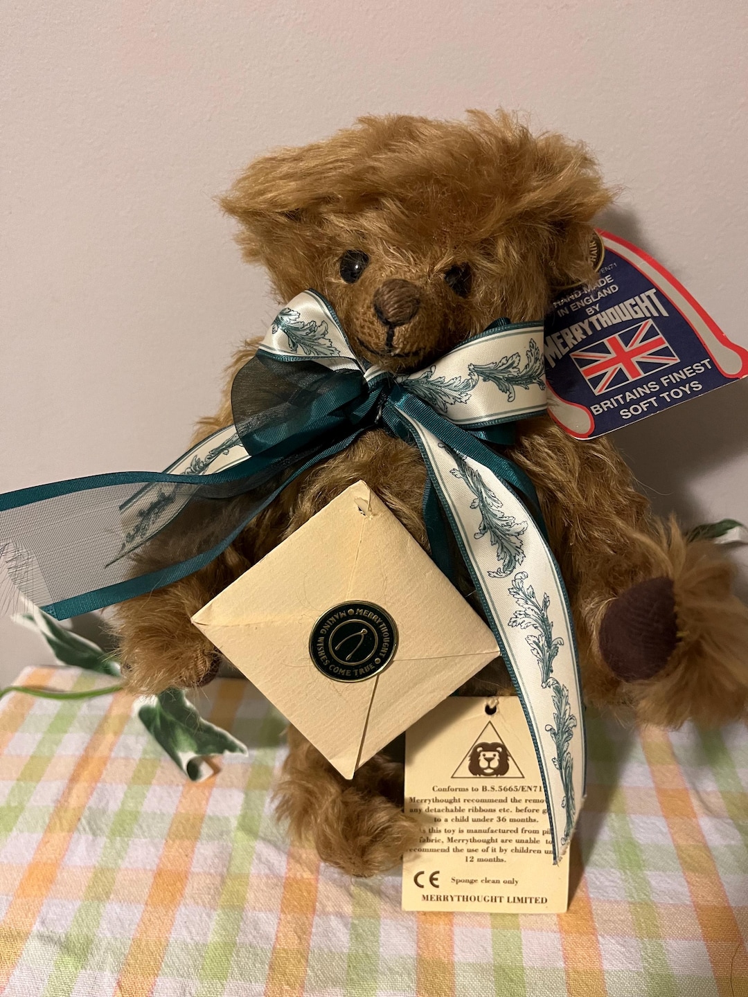 Vintage 12” Merrythought Bingie Bear Wishbone Long Mohair Cute ...