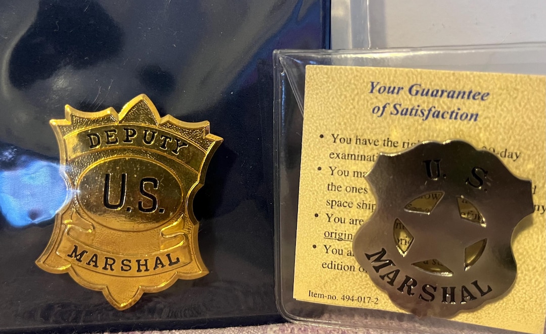 Badges of Legendary Lawmen Gode Collectors US Marshal Silver or Gold ...