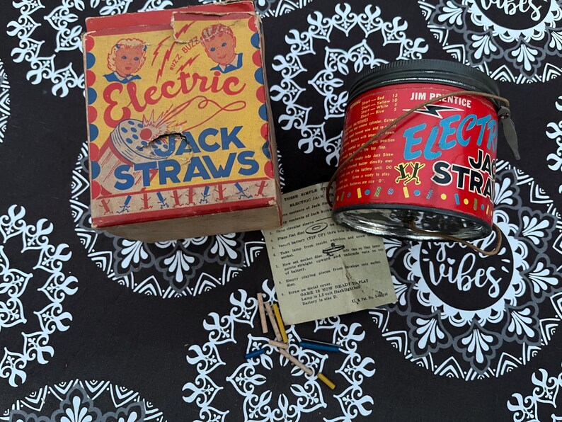 Vintage 1950’s Jim Prentice Electric Jack Straws Game Retro 50s ...
