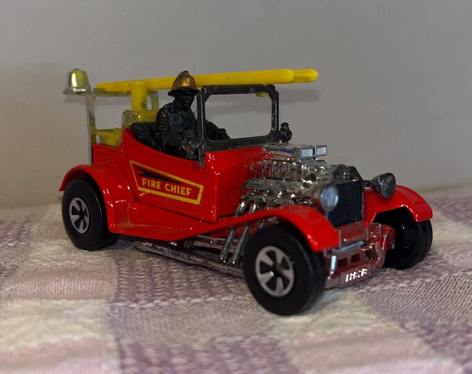 1974 Vintage Matchbox Speed Kings Lesney England Fire Chief K50-53 Collectible Die Cast Metal ...