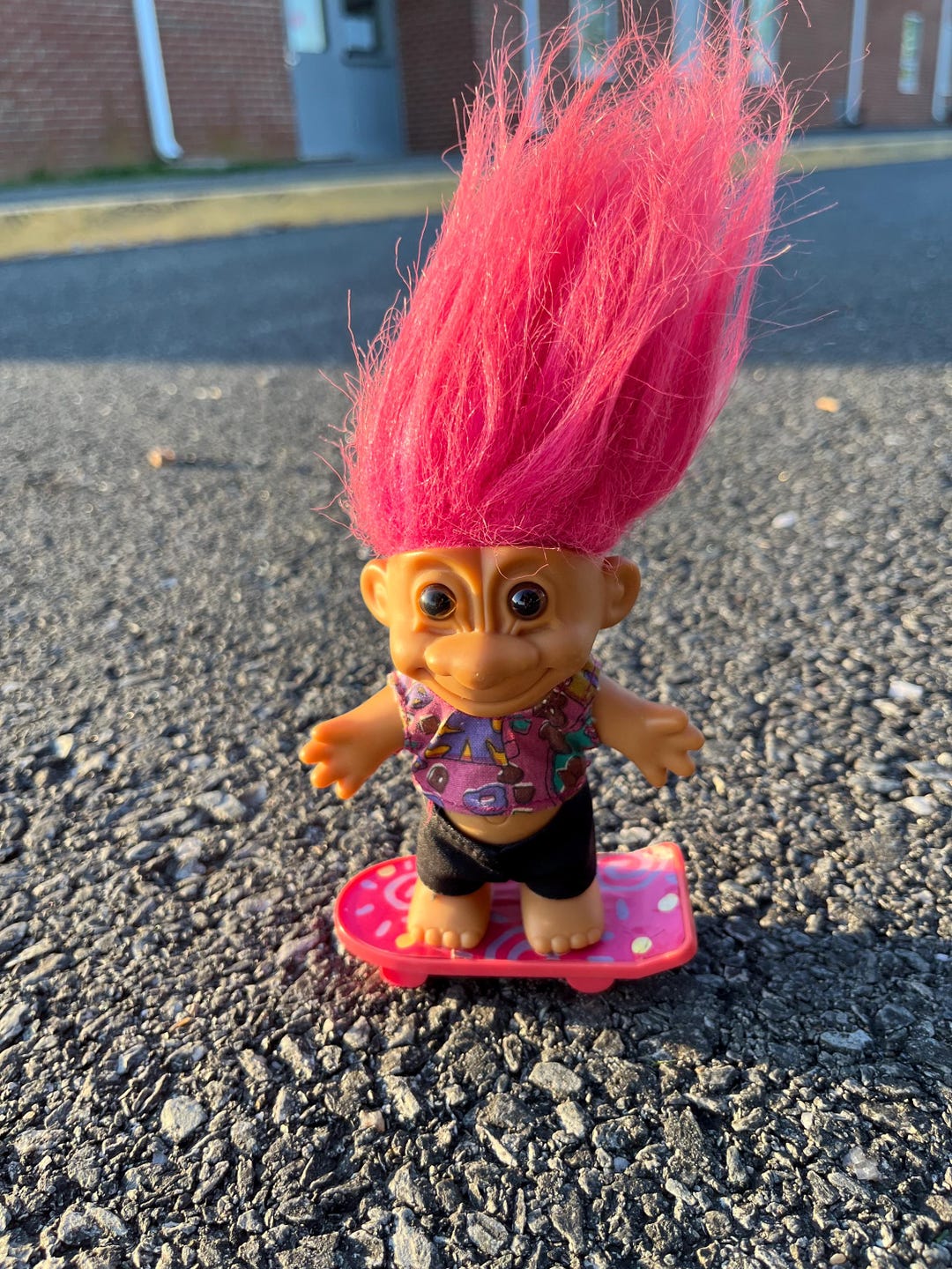 Vintage Russ Skater Troll 1980’s 1990’s Original Trolls Doll Skateboard ...