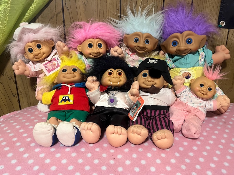 Vintage 1990’s Russ Troll Kidz Ace Treasure Trolls Soft Body Doll Plush ...