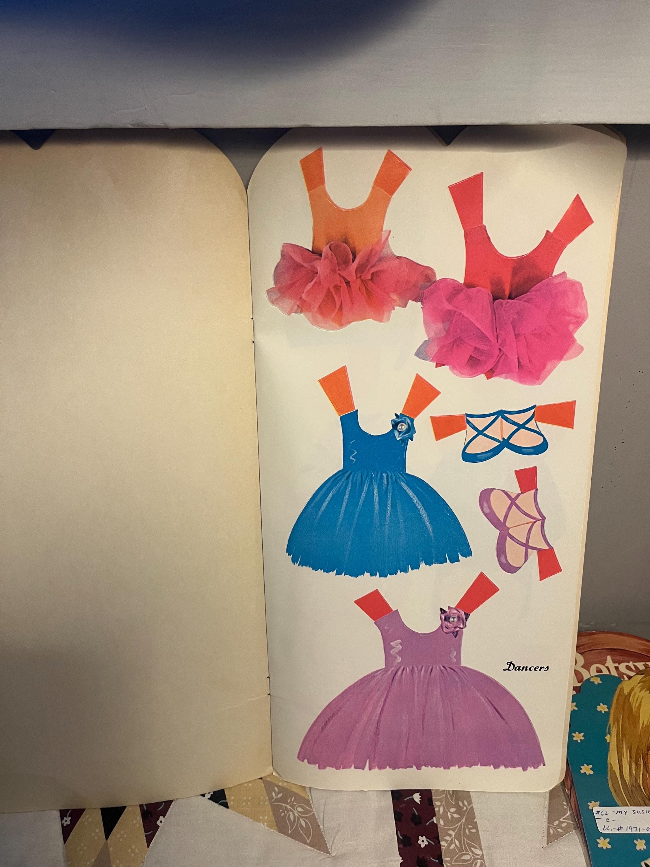 3 1960s 1970s Whitman Paper Doll Books Uncut & Cut Retro Fashion Dolls ...