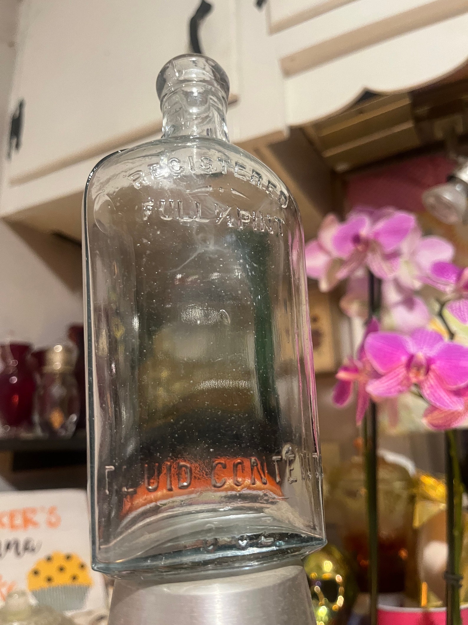 Antique Vintage Glass Bottles 3 Apothecary Medicine Jars Bunny Pint ...