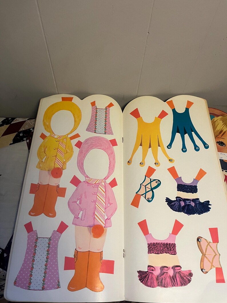3 1960s 1970s Whitman Paper Doll Books Uncut & Cut Retro Fashion Dolls ...