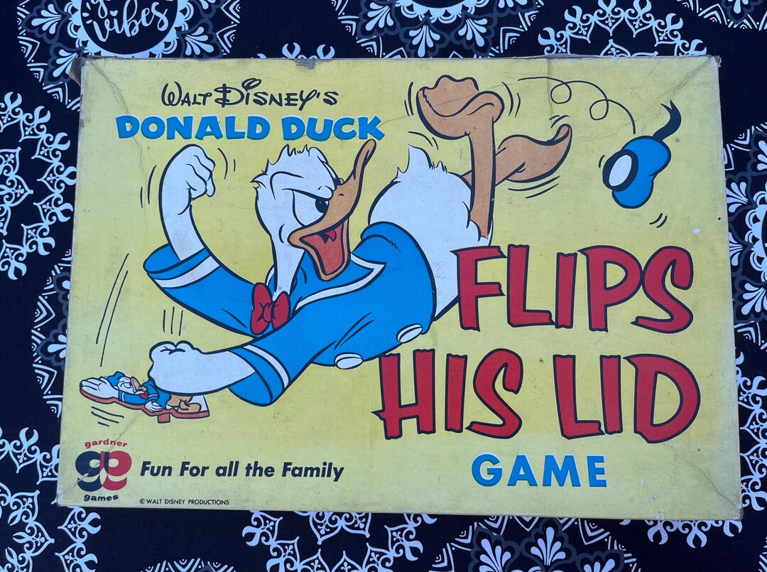 Walt Disney’s Donald Duck Flips His Lid Vintage 1958 Rare Collectible ...