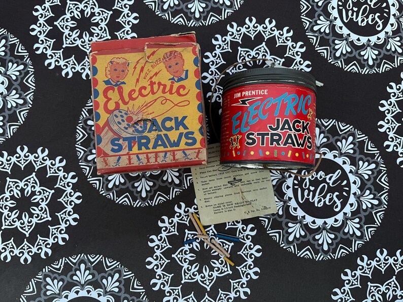 Vintage 1950’s Jim Prentice Electric Jack Straws Game Retro 50s ...