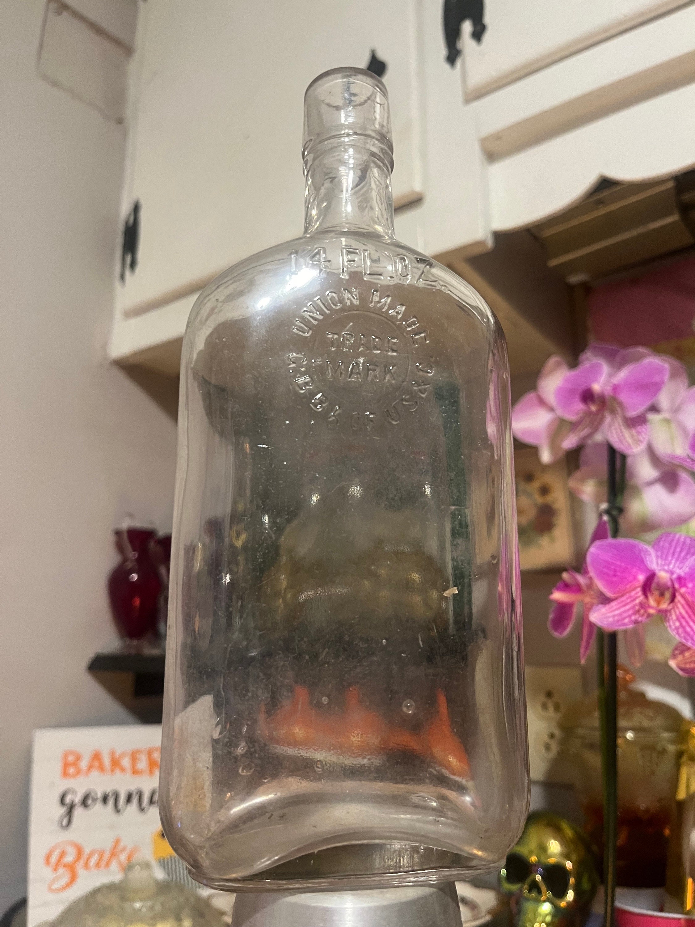 Antique Vintage Glass Bottles 3 Apothecary Medicine Jars Bunny Pint ...