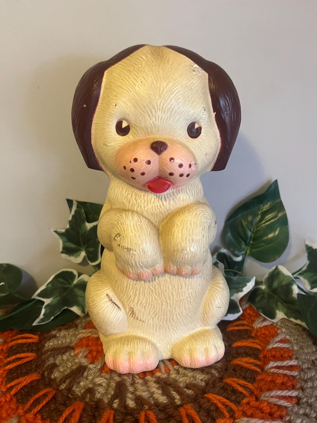 The Poky Little Puppy Vintage 1972 Play Pal Plastics 10” Piggy Bank ...