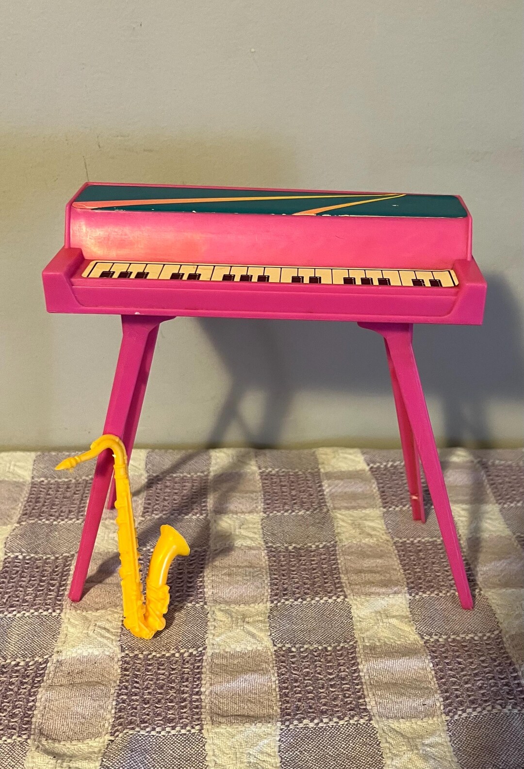 MATTEL Barbie & the Rockers Vintage 1976 Pink Keyboard Piano Saxophone ...