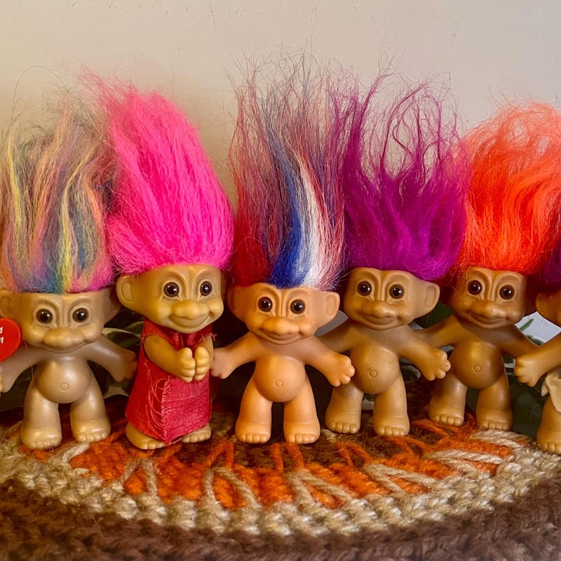 Vintage Troll Doll Charm - Etsy