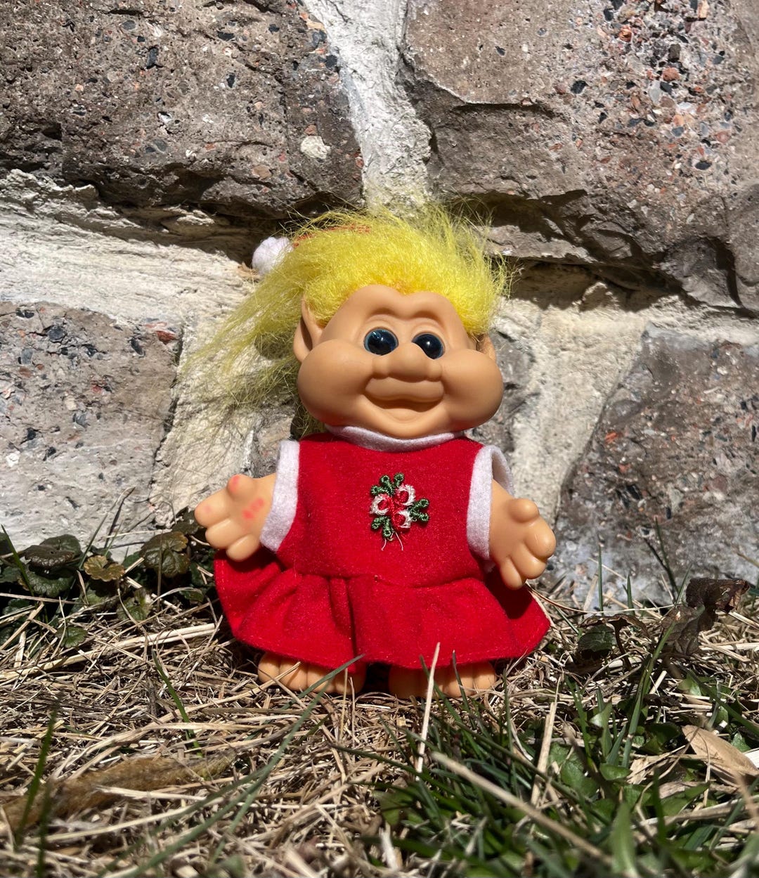 Vintage 1990’s ITB Troll Santa Christmas Elf Mrs Claus Outfit Retro 80 ...