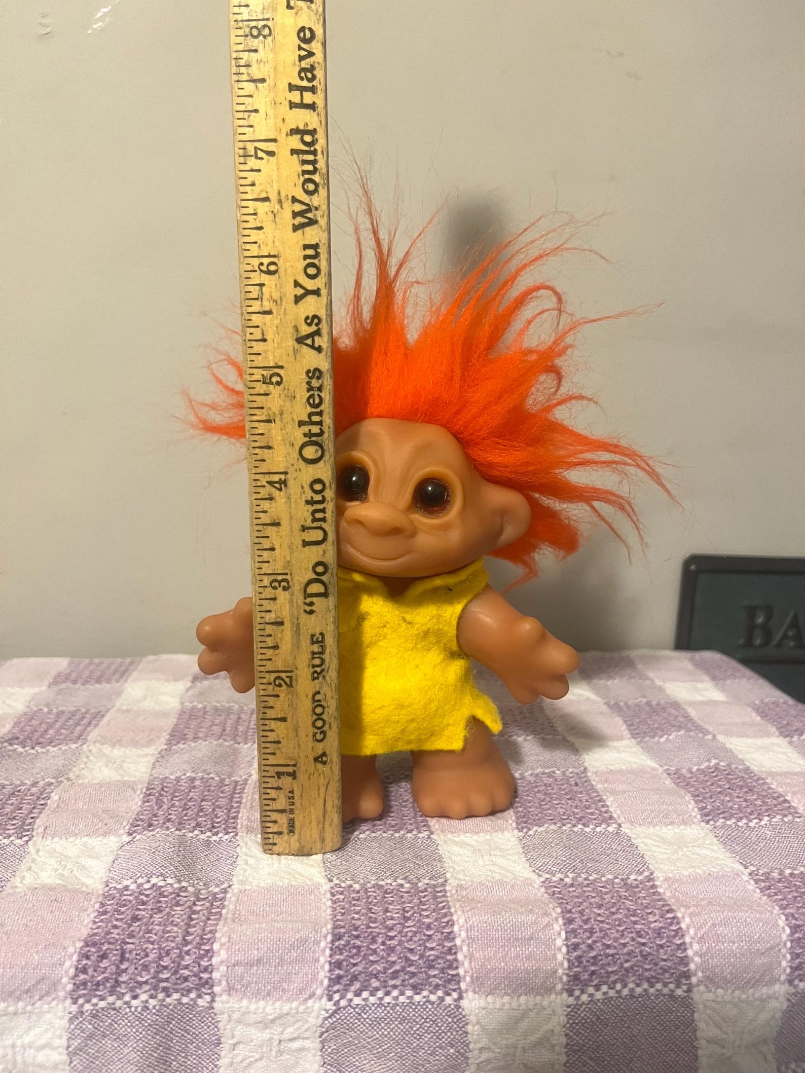 Authentic Original Thomas TH Dam VTG 1967 Troll Doll Figure Orange Hair ...