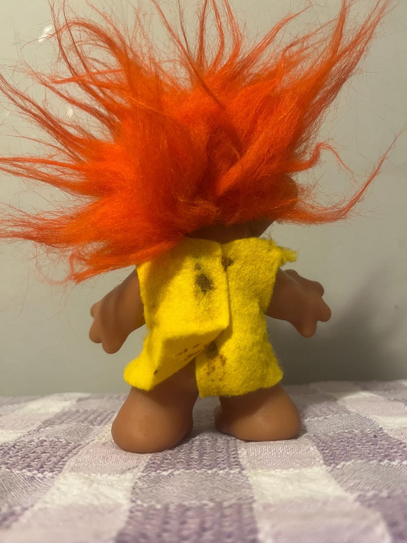 Authentic Original Thomas TH Dam VTG 1967 Troll Doll Figure Orange Hair ...