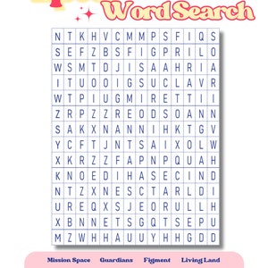 Epcot Word Search - Etsy