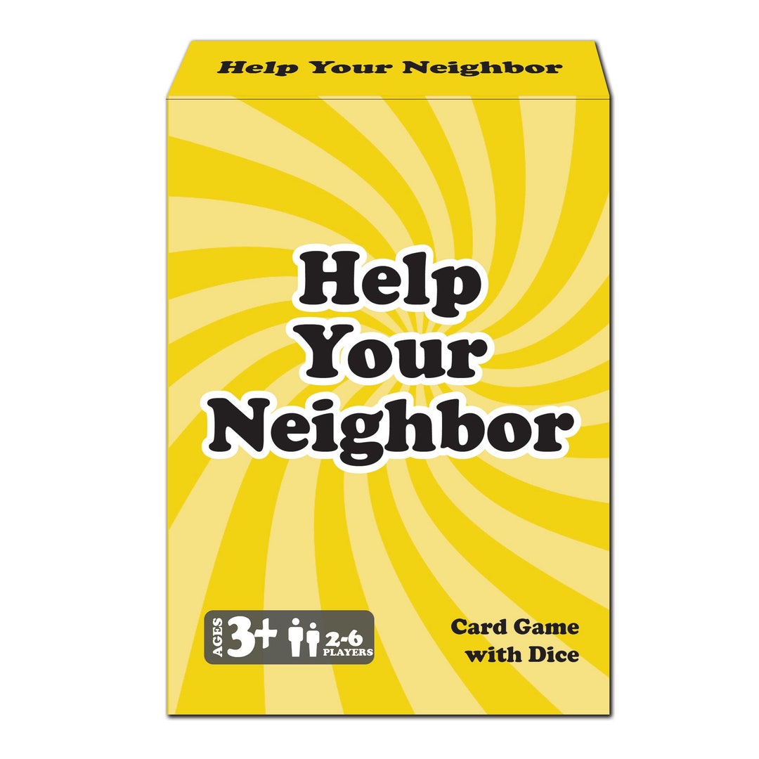 Help Your Neighbor Card and Dice Game Fun Family Party Games for Kids ...