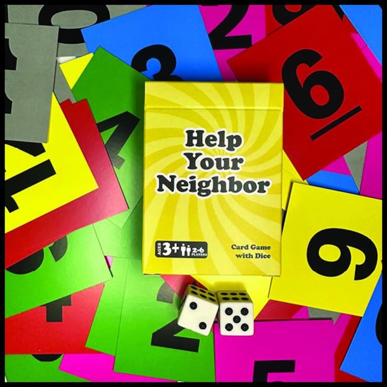 Help Your Neighbor Card and Dice Game - Fun Family Party Game - Etsy