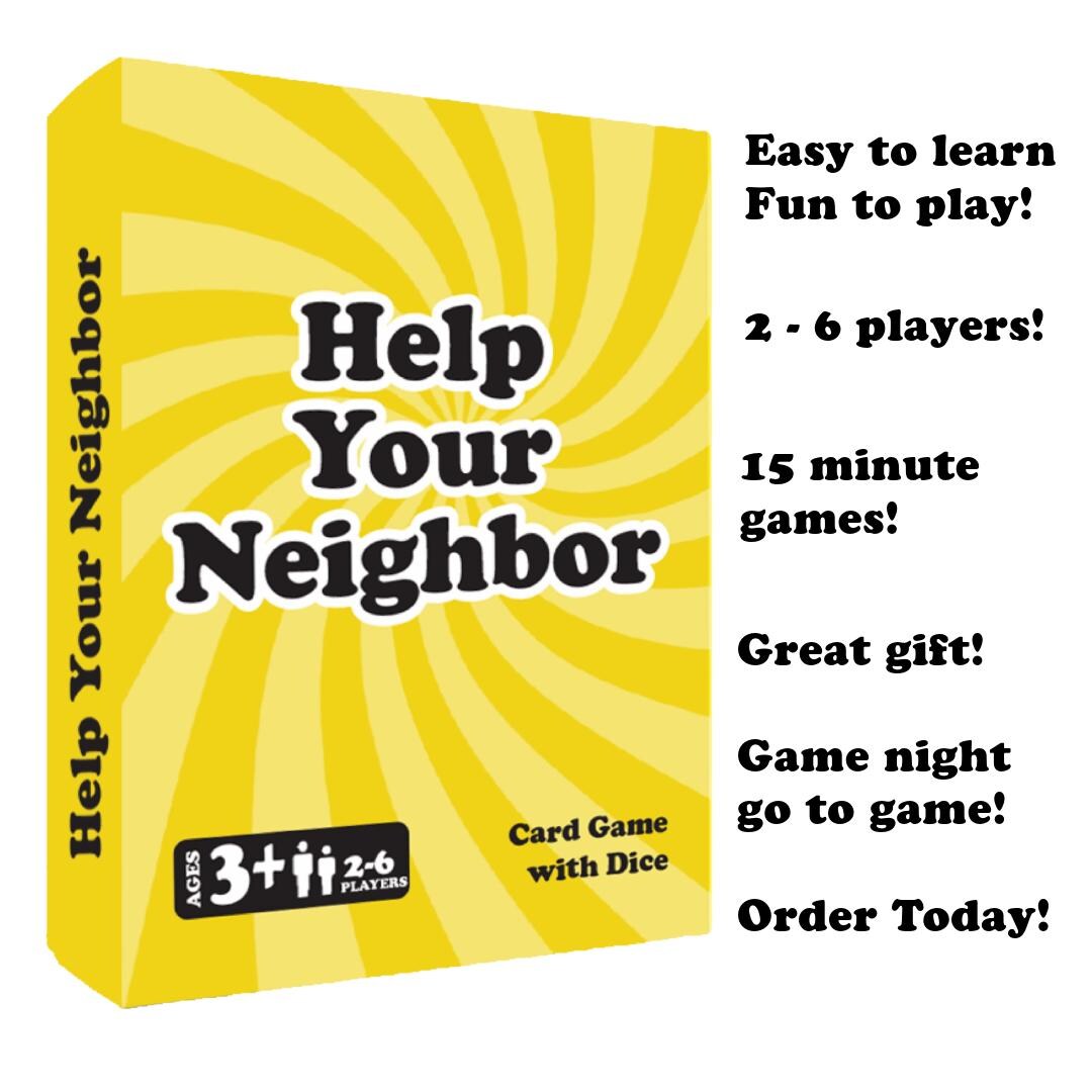 Help Your Neighbor Card and Dice Game - Fun Family Party Game - Etsy