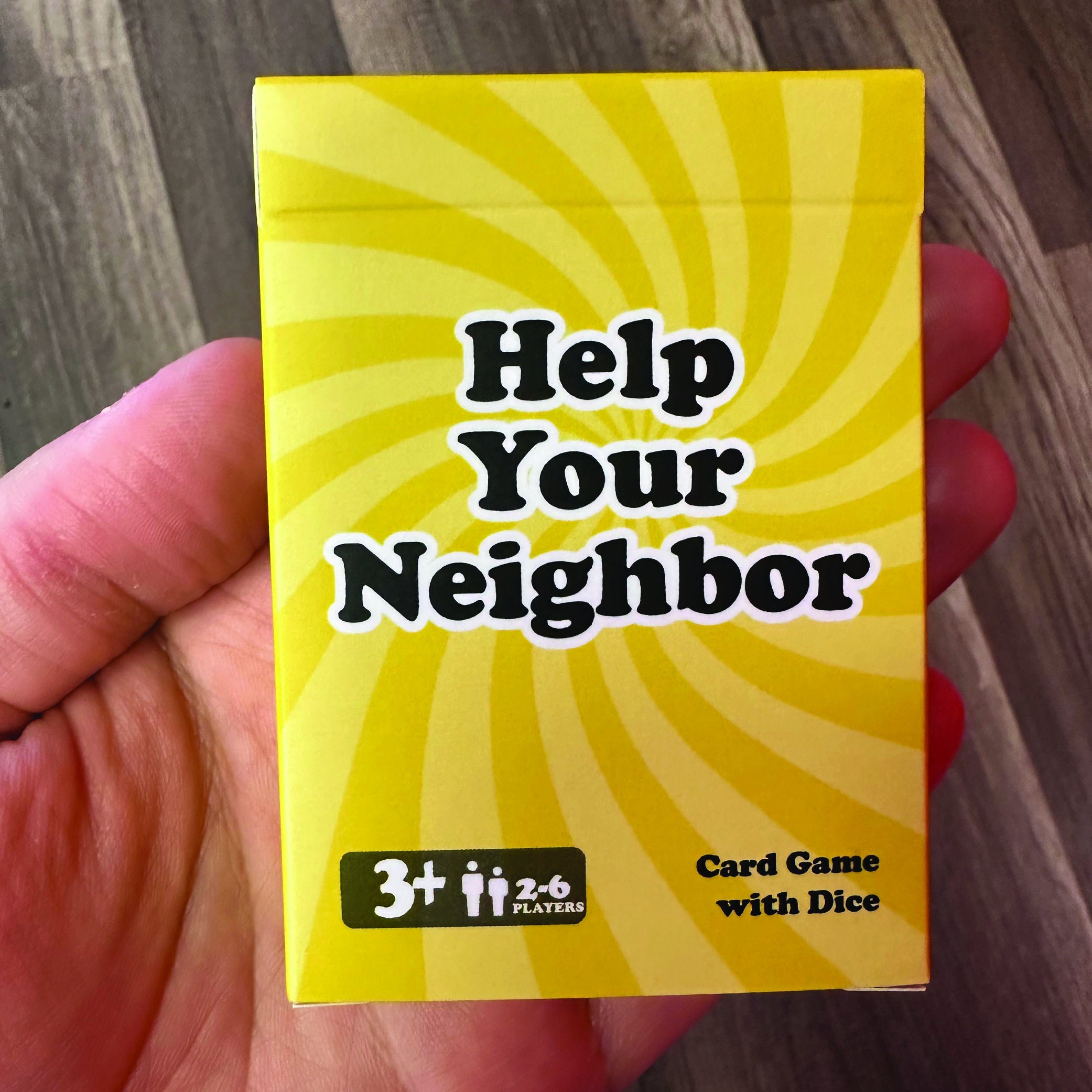 Help Your Neighbor Card and Dice Game Fun Family Party Games for Kids ...